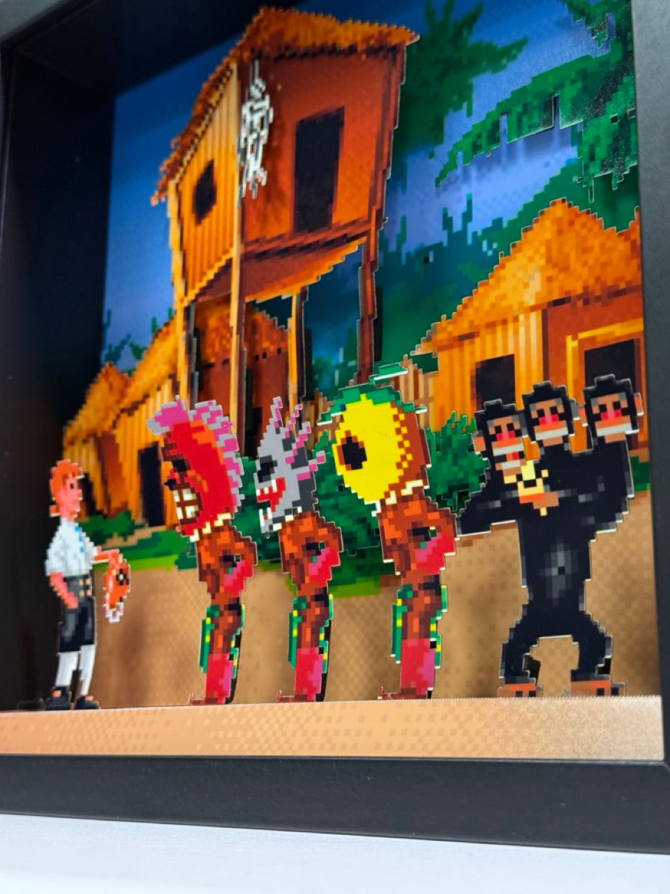Cuadro Diorama 3D The Secret of Monkey Island – Cabaña Caníbal (Pixel ...